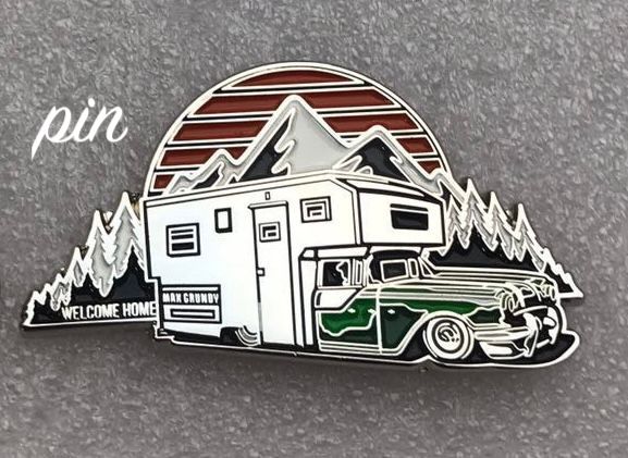 KAR-V limited edition enamel pin and sticker set – Max Grundy Design