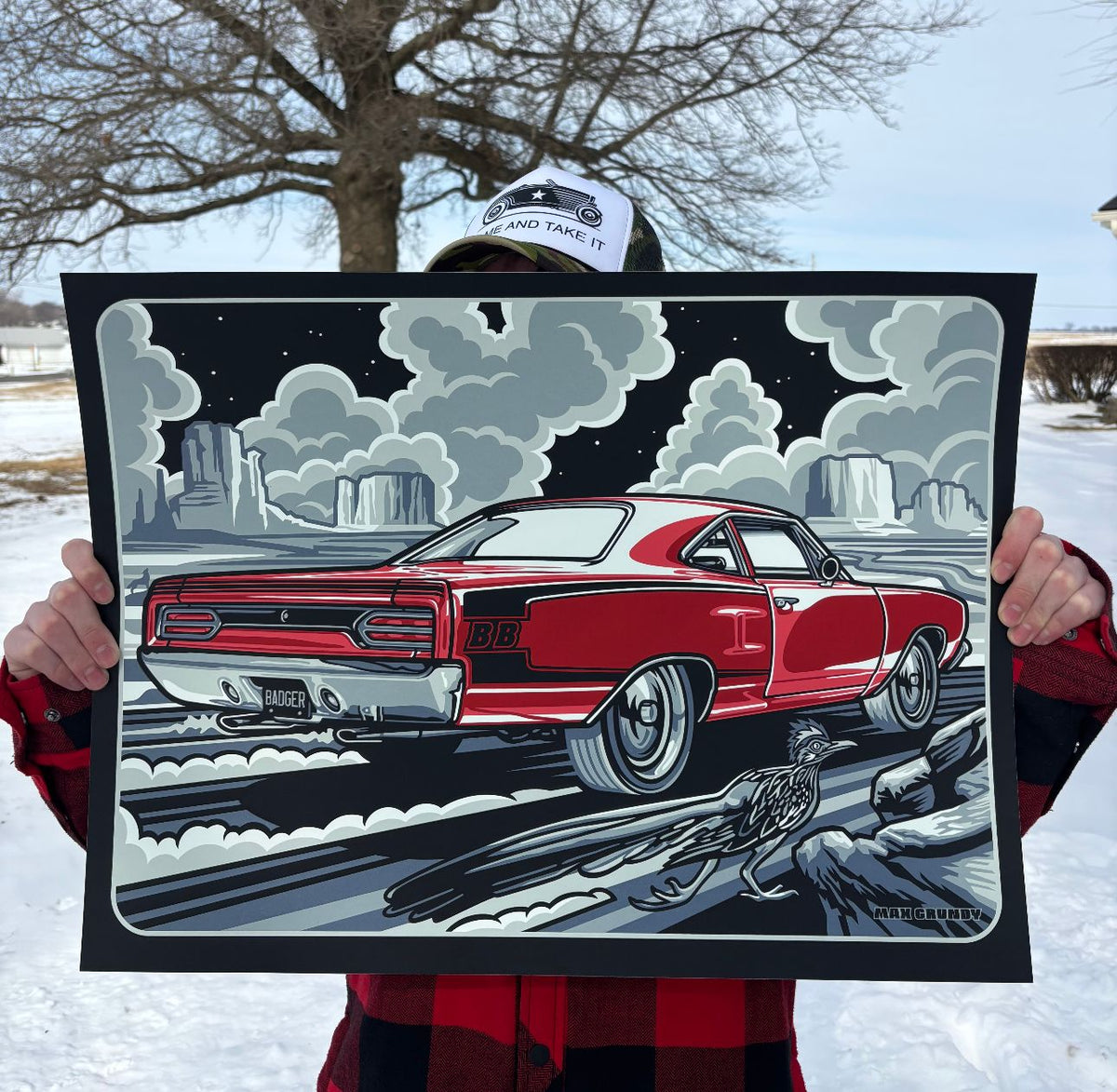 ROAD RUNNER limited edition Plymouth Road Runner silkscreen print – Max ...