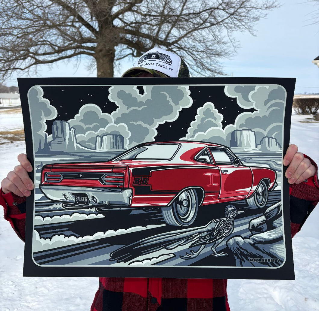 ROAD RUNNER limited edition Plymouth Road Runner silkscreen print – Max ...
