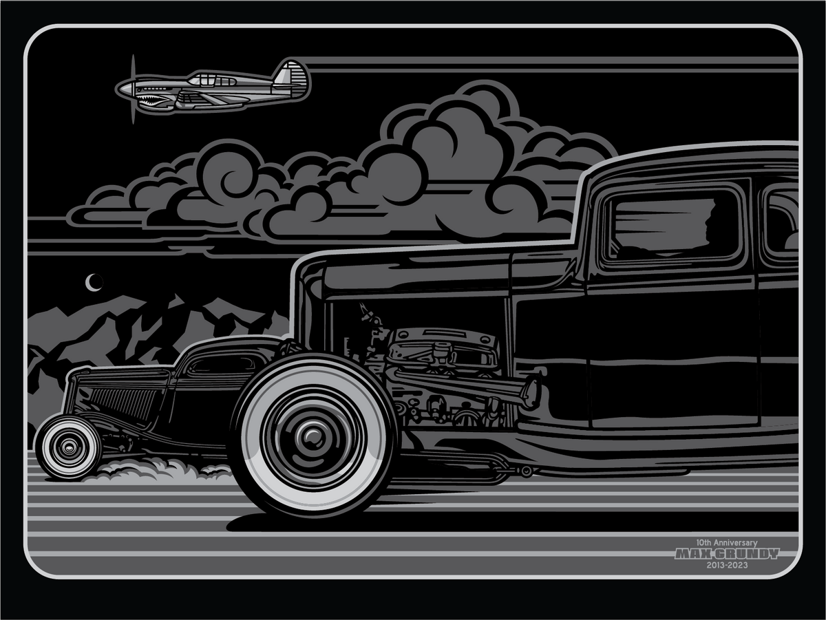 TRI POWER "Black edition" limited edition silkscreen print – Max Grundy ...