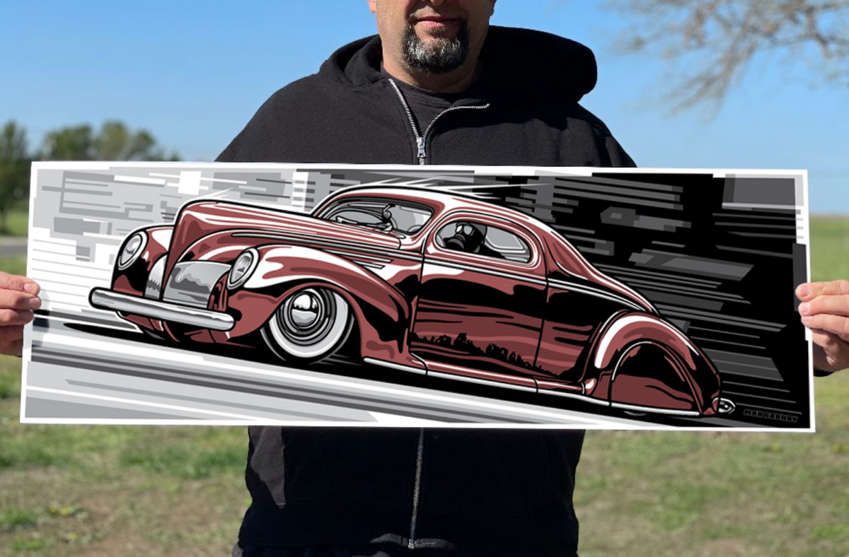 SLOW BURN limited edition silk screen print – Max Grundy Design