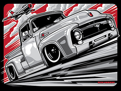 ROAD RAGE silkscreen print – Max Grundy Design